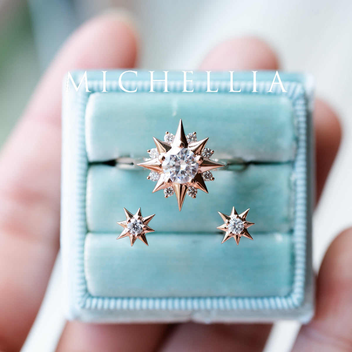 Astra | Starlight Necklace in Moissanite – Michellia Fine Jewelry