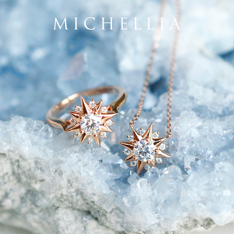 Astra | Starlight Necklace in Moonstone – Michellia Fine Jewelry