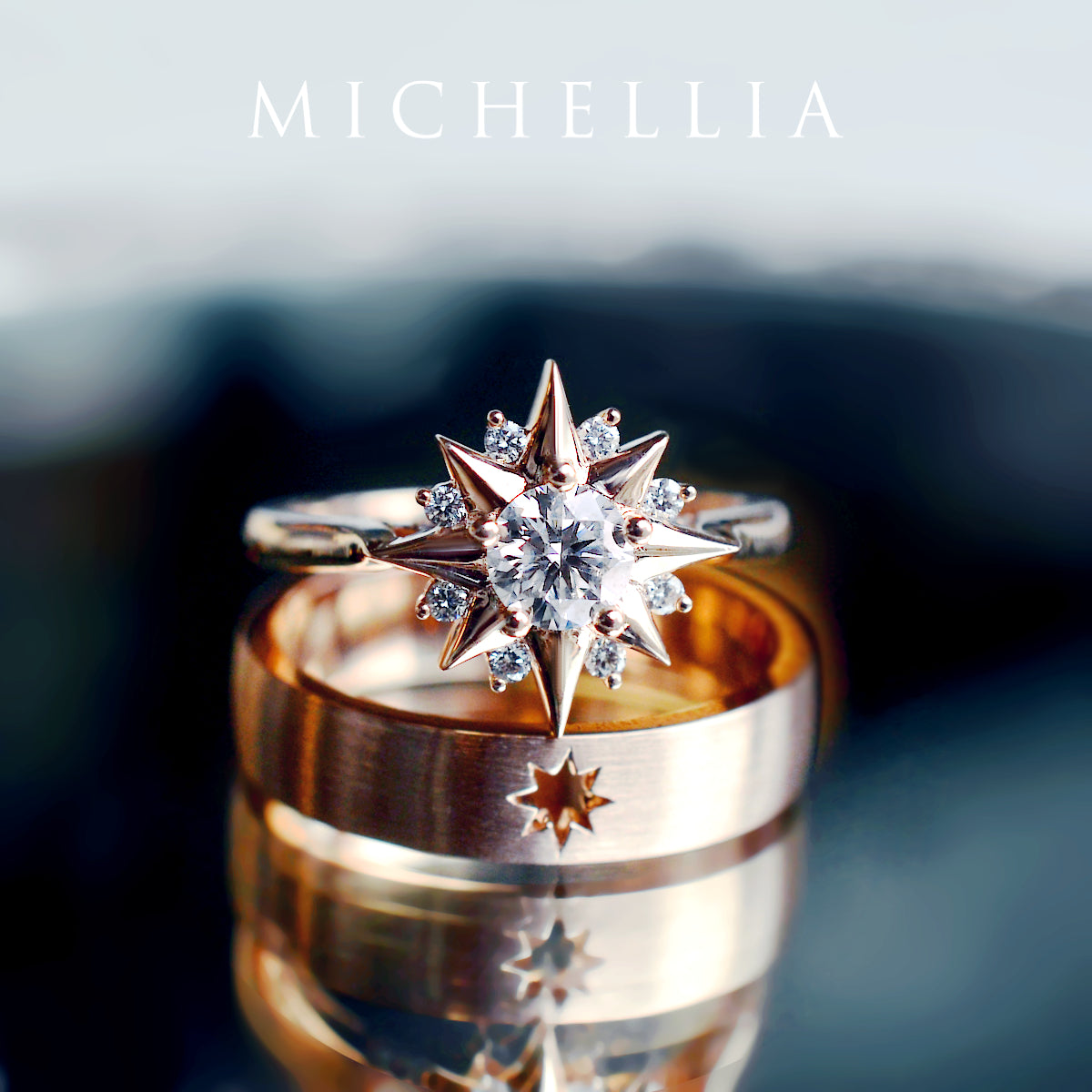 Astra | Starlight Engagement Ring in Diamond / Moissanite – Michellia ...