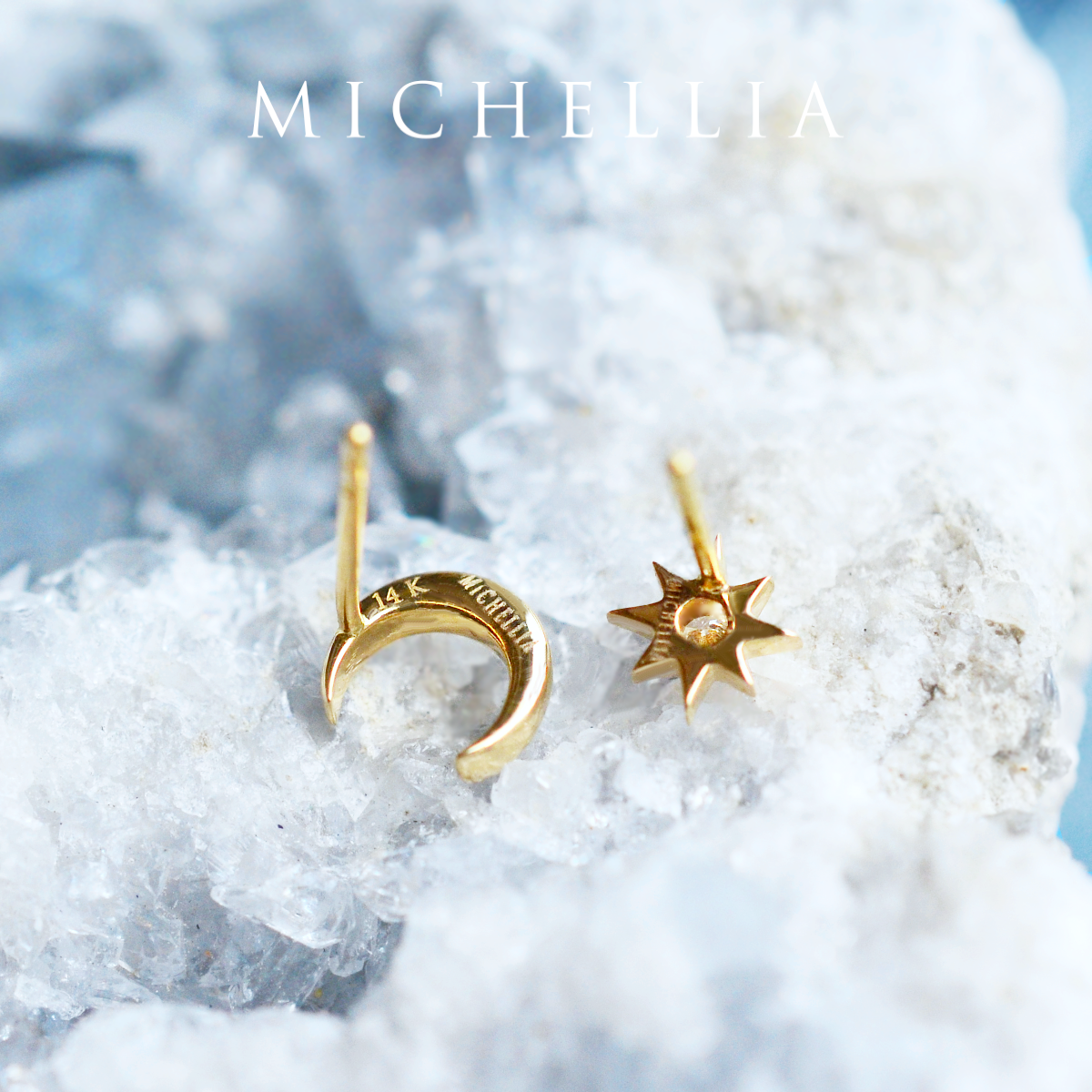 Divina | Diamond Moon and Star Earrings – Michellia Fine Jewelry