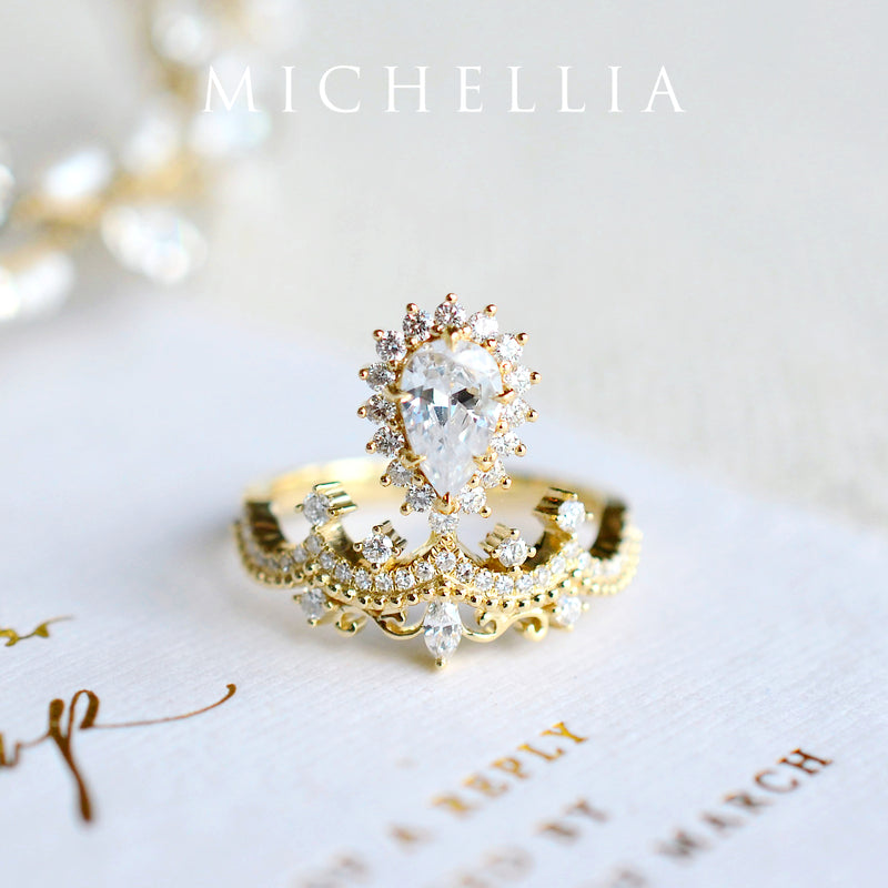 Angelique | Venetian Angel Engagement Ring in Diamond / Moissanite ...