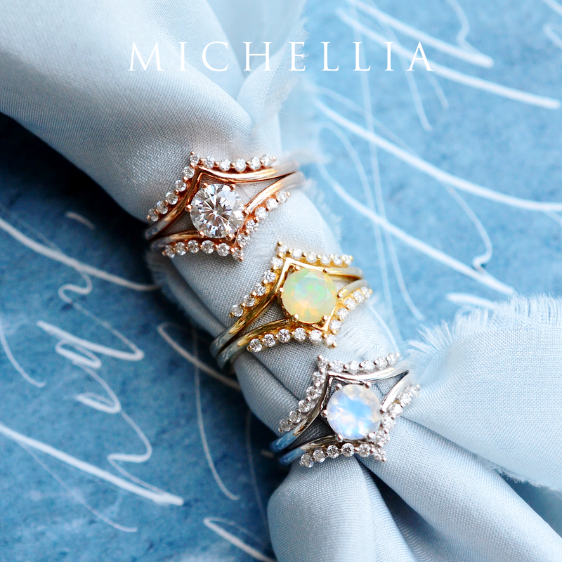 Diane | Moonwake Ring in Opal – Michellia Fine Jewelry