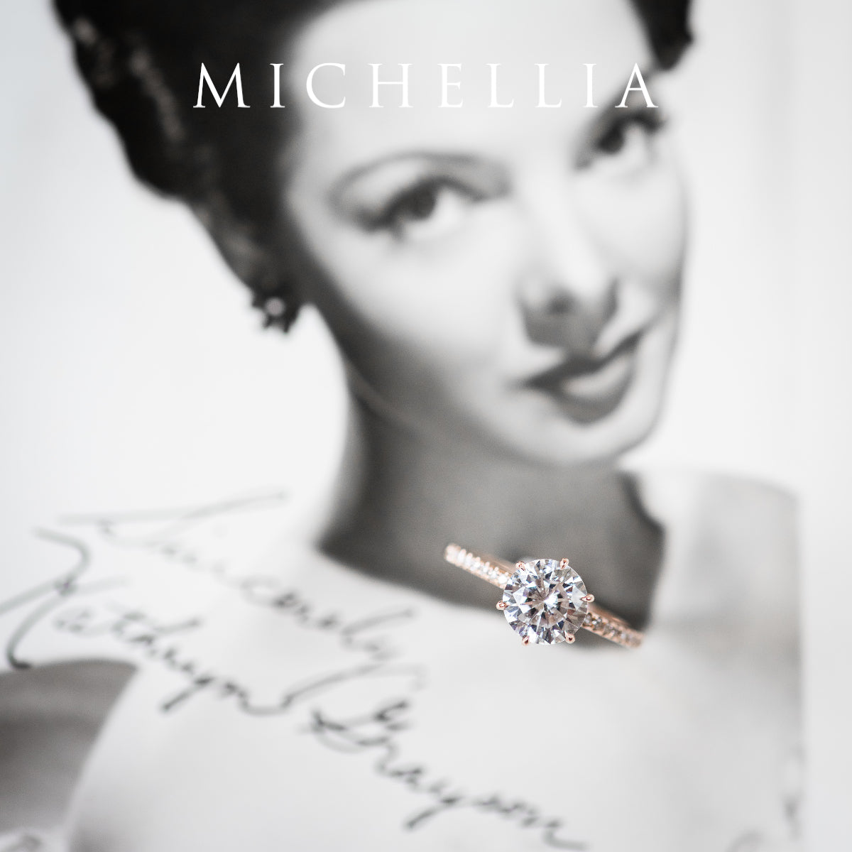 Kate | Modern Classic 6-Prong Solitaire Ring in Moissanite – Michellia ...