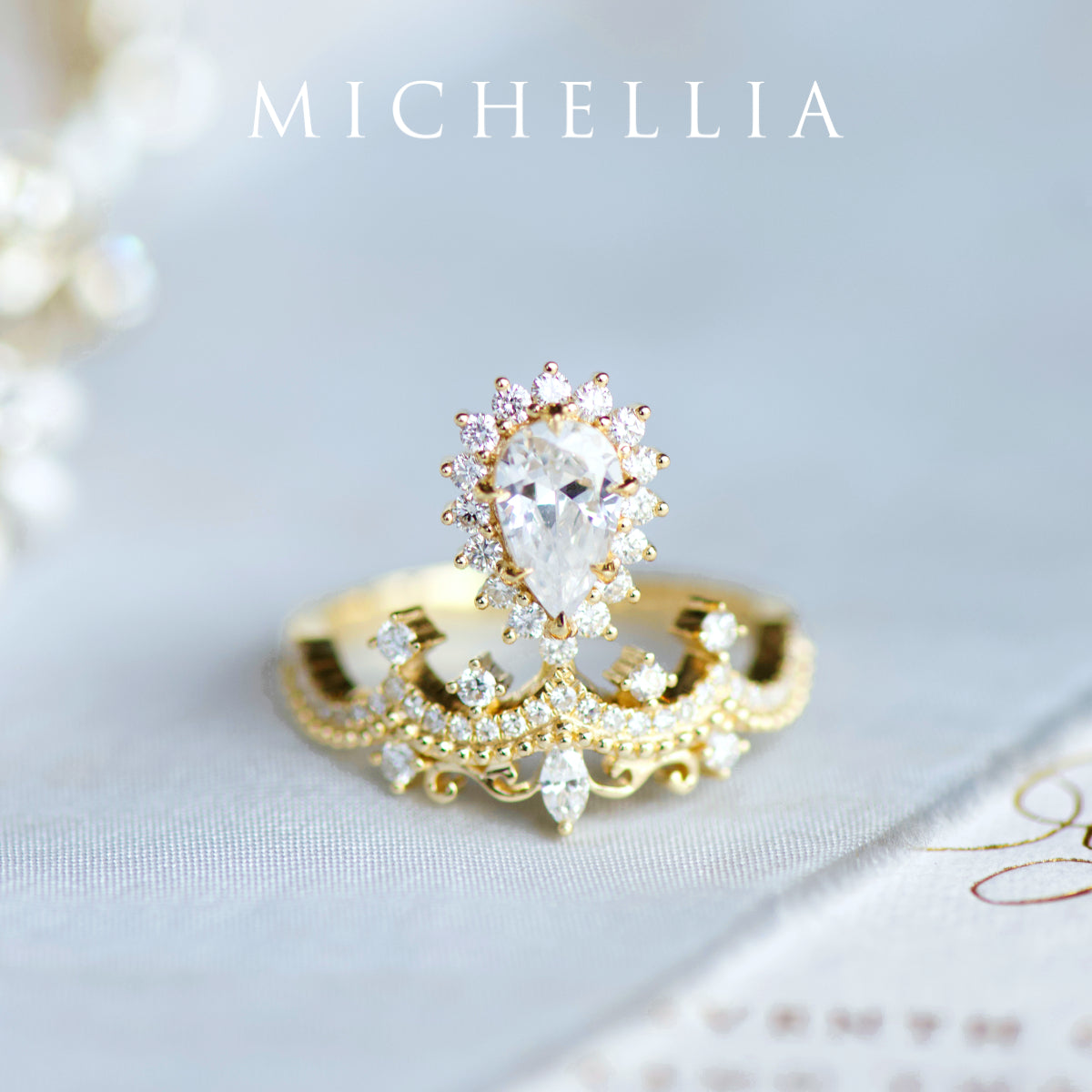 Angelique | Venetian Angel Engagement Ring in Diamond / Moissanite ...