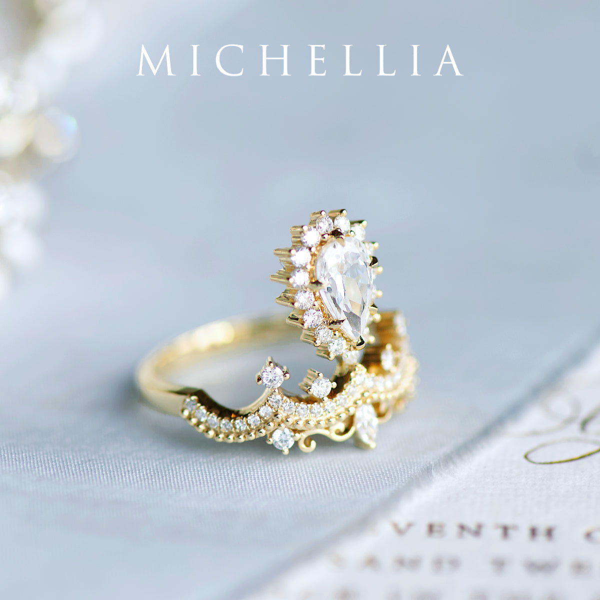 Angelique | Venetian Angel Engagement Ring in Diamond / Moissanite ...