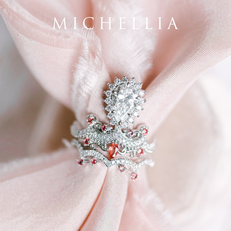 Angelique | Venetian Angel Engagement Ring in Diamond / Moissanite ...