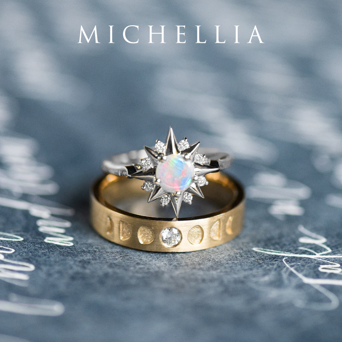 Lucian | Men's Moon Phase Band in White Diamond – Michellia Fine Jewelry