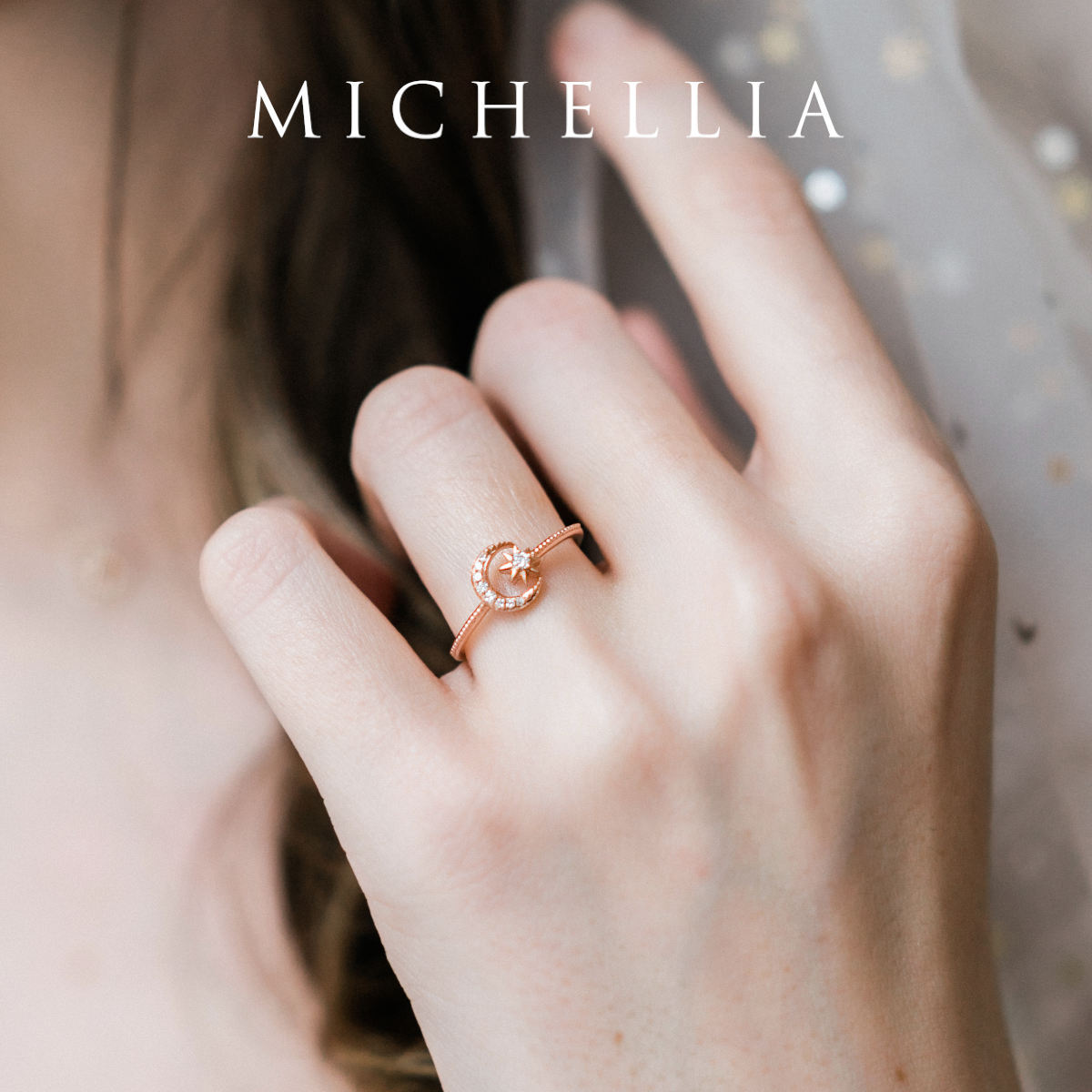 Divina | Diamond Moon and Star Ring – Michellia Fine Jewelry