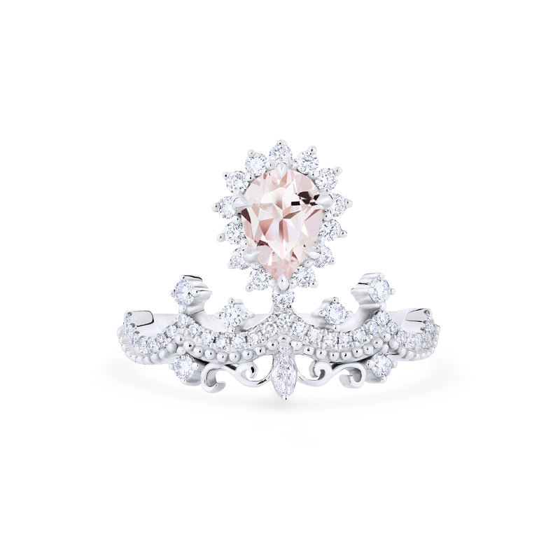 Angelique | Venetian Angel Engagement Ring in Morganite – Michellia ...