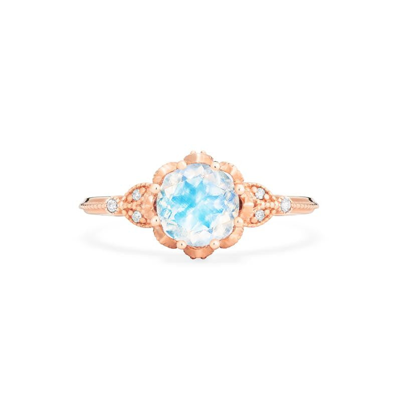 Evanthe | Vintage Floral Engagement Ring in Moonstone – Michellia Fine ...