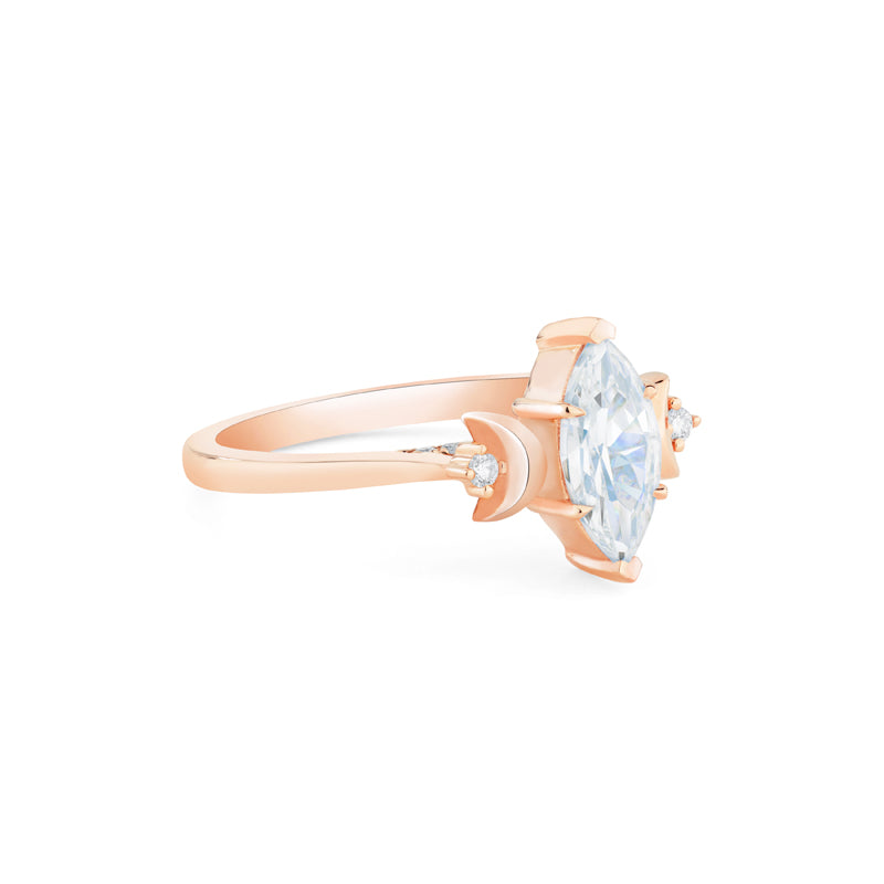 Cressida | Moon Goddess Marquise Engagement Ring in Diamond ...